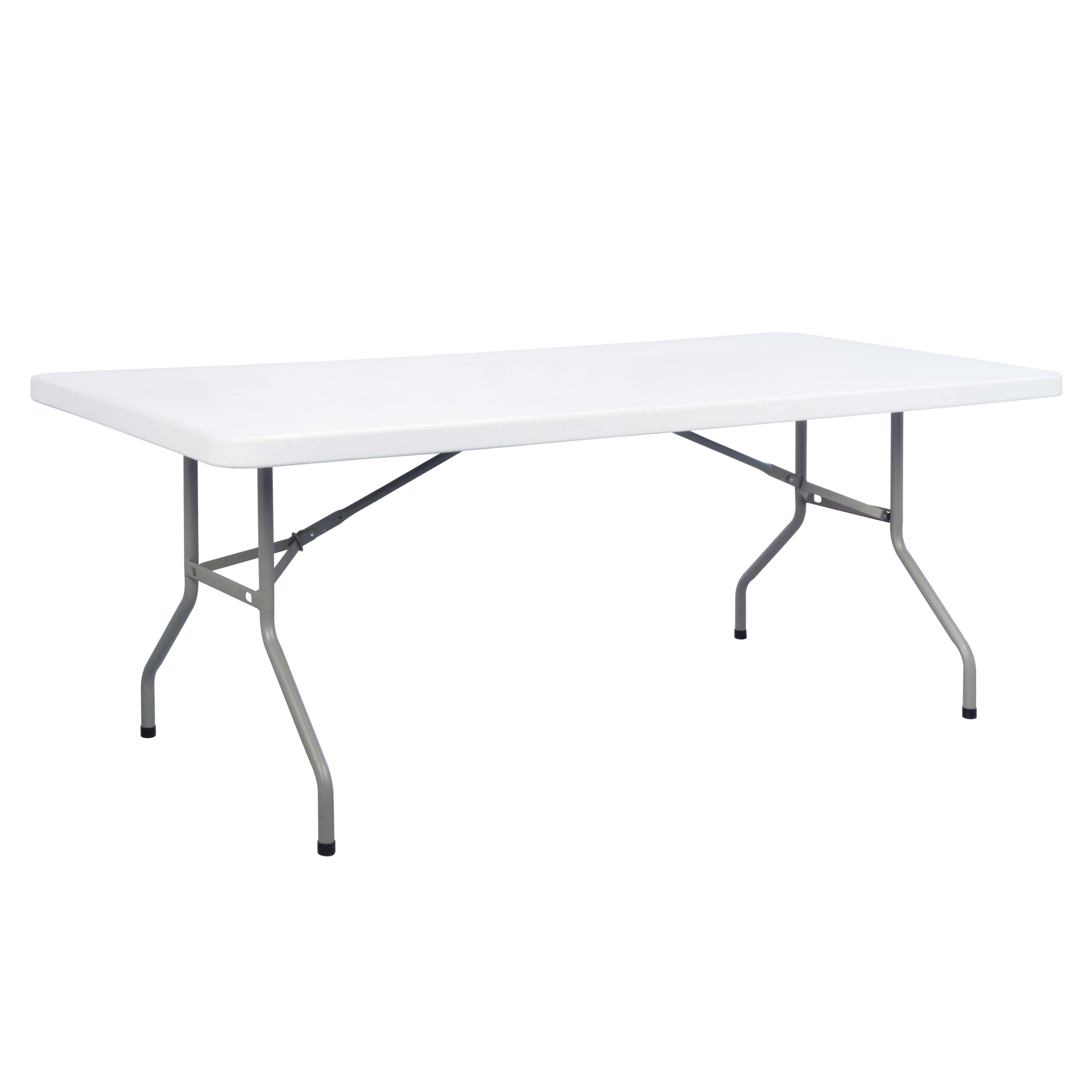 6ft Rectangular folding table 183cm / 8 people / light commercial